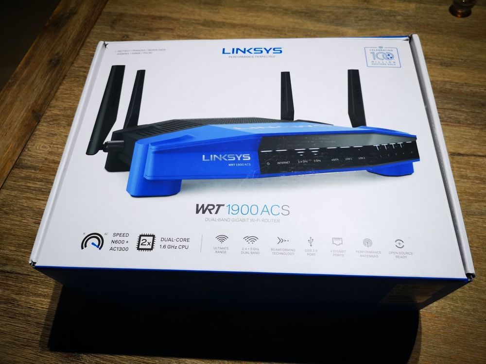 Linksys WRT1900ACS Dual-Band WiFi Router (Neu (gemäss Beschreibung)) in ...