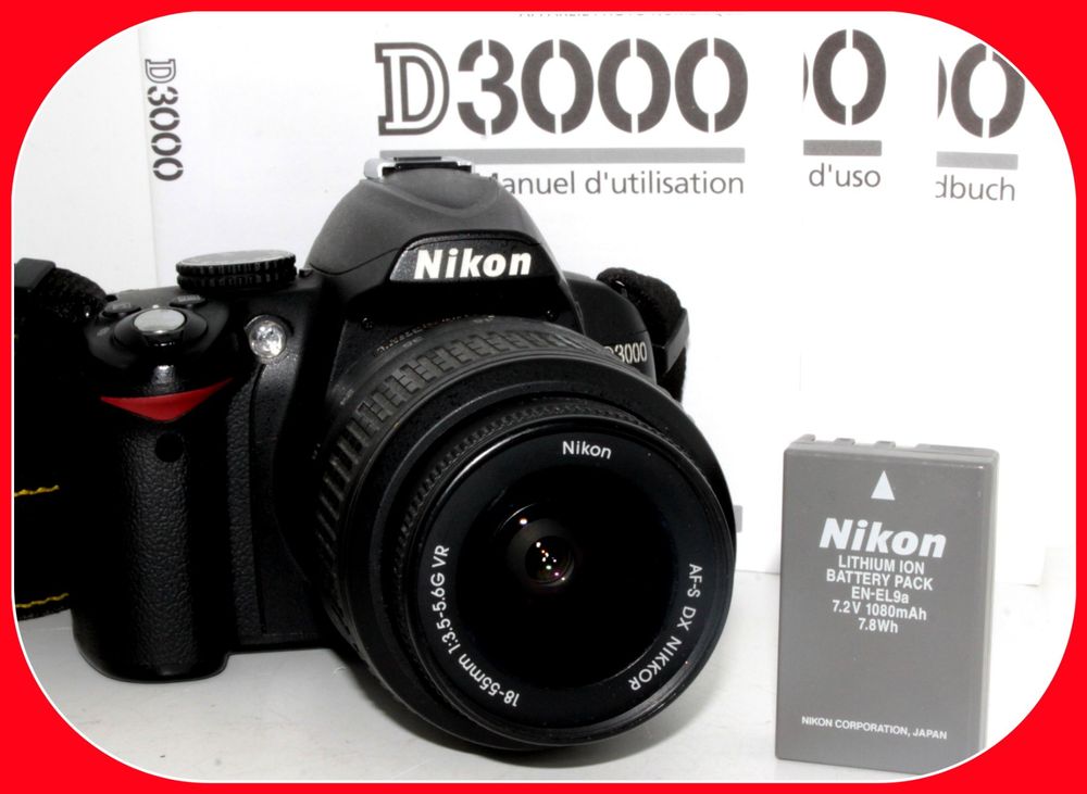 NIKON D3000 + AF 18-55 mm + Anleitung (Gebraucht) in Allschwil für CHF 55 – mit Lieferung auf ...