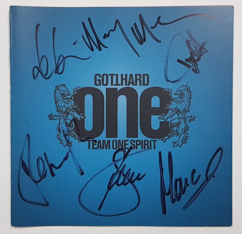 Signierte Gotthard 2CD One Team One Spirit mit Steve Lee. (Gebraucht ...