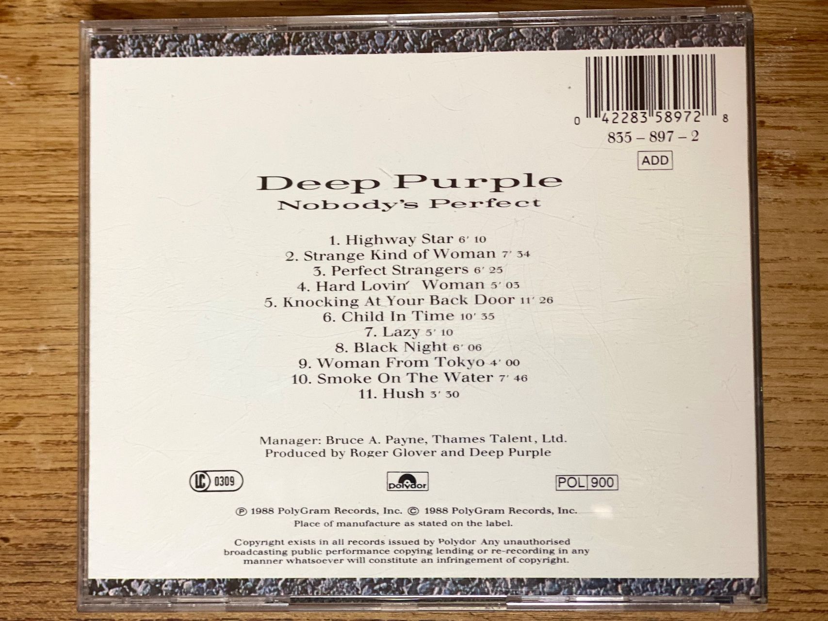 Deep Purple Live - Nobody’s Perfect CD - Rock Klassiker -Top (Gebraucht ...