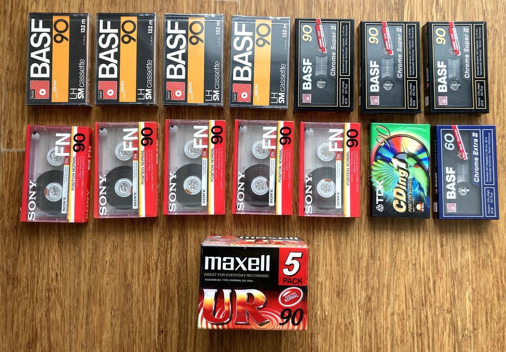 19x Neue Kasetten OVP Sony BASF TDK (Neu und originalverpackt) in Jonschwil für CHF 26.5 – mit ...