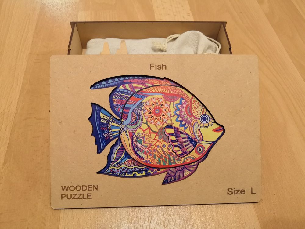 Holz Puzzle Fisch, Wood Puzzle Fish | Kaufen auf Ricardo