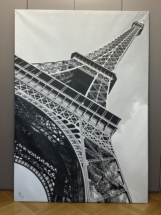 Riesen-Bild Eiffelturm «Printemps à Paris» (Gebraucht) in Basel für CHF 10 – nur Abholung auf ...