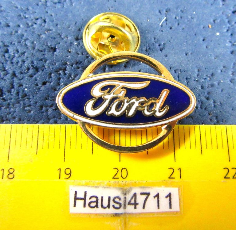 FORD AUTO LOGO CUT-OUT PIN ENAMEL GOLDIG (Gebraucht) in Ettingen für ...