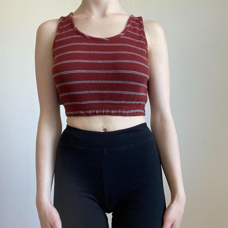 REWORK Crop Top Gr. S, gestreift, rot (Gebraucht) in Spiegel b. Bern ...