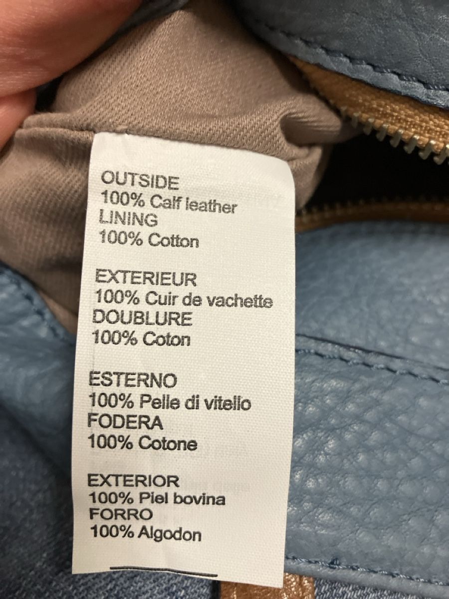 La Martina Blue Leather Tote Bag (Neu (gemäss Beschreibung)) in ...