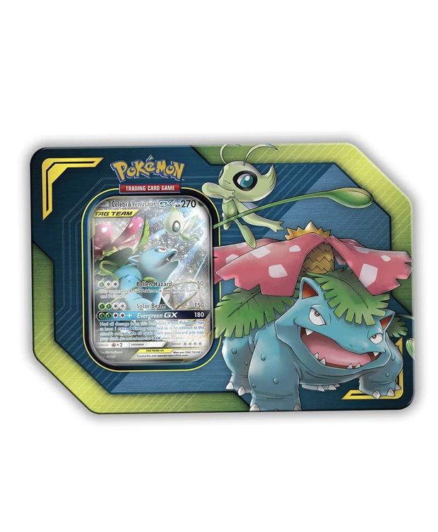 2019 Pokemon TCG TAG TEAM Tins Celebi et Venusaur GX Cards (Neu und ...