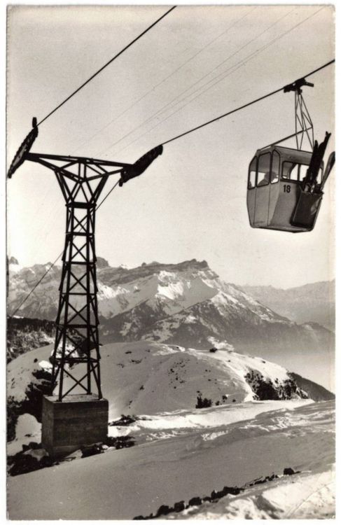 Leysin - Gondelbahn mit les Dents de Morcles | Kaufen auf Ricardo