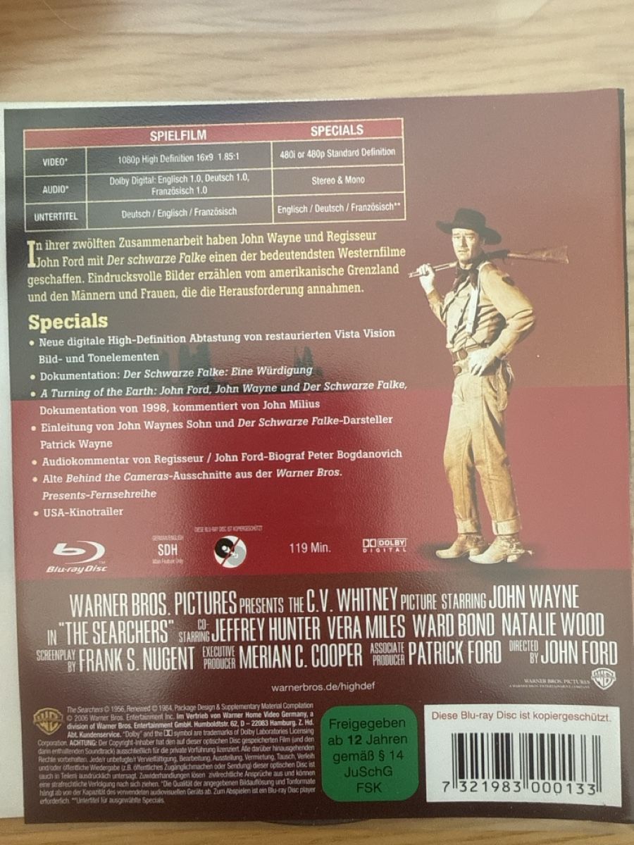 John Wayne - Der Schwarze Falke - BluRay - Top Zustand! (Gebraucht) in ...