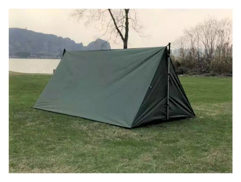 3 x 3 m camping tarp / A-frame bottomless tent (Neu (gemäss ...