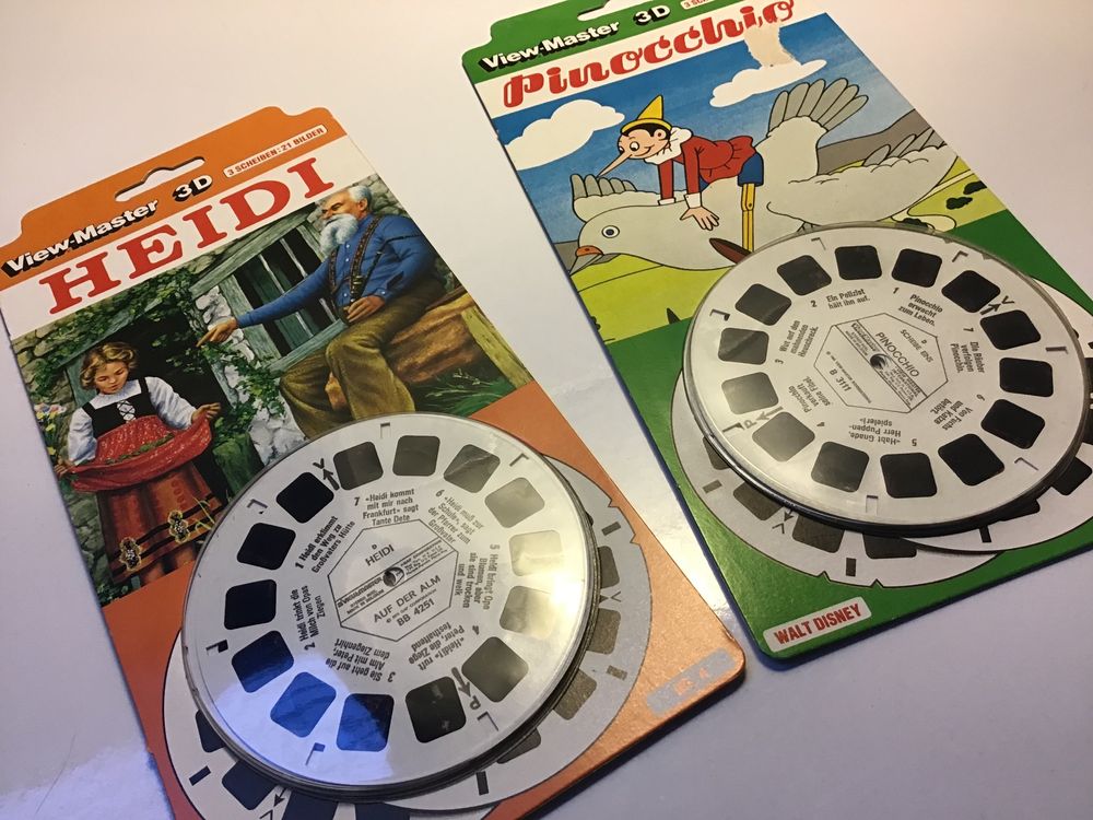 2 View Master Sets "HEIDI +PINOCCHIO" von 1982 Neu und Ovp (Neu und ...