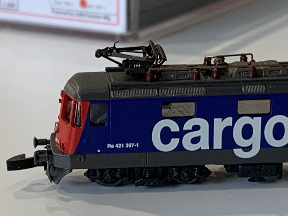 Swiss Z Line Präzisionsmodell Re 4/4 II Cargo Spur Z | Kaufen auf Ricardo