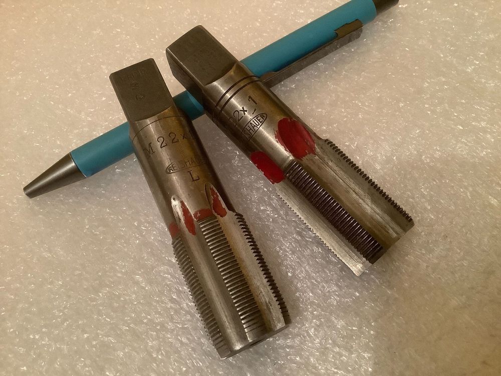 M22x1 LINKS Hand Gewindebohrer, von REISHAUER (Neu (gemäss Beschreibung ...