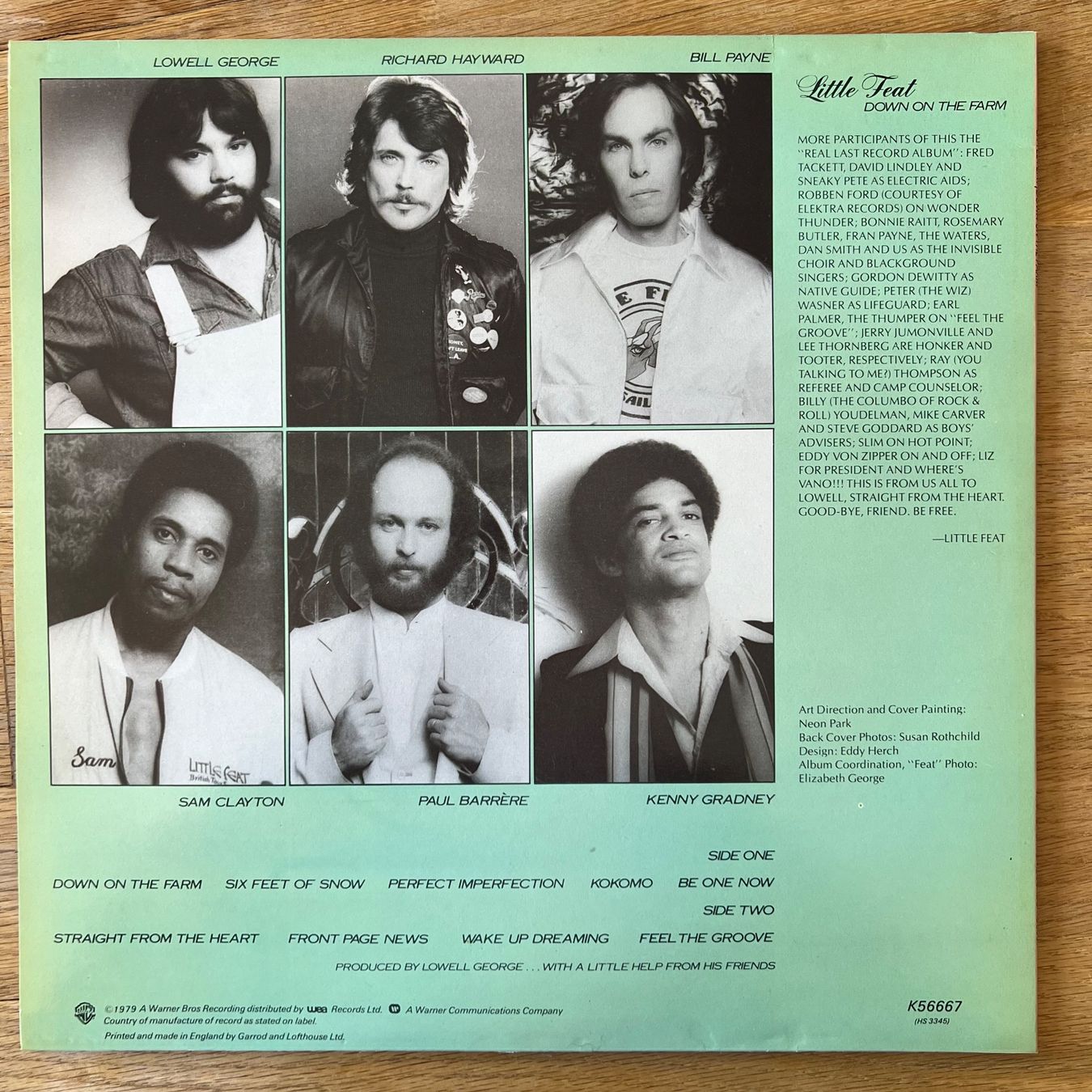 Little Feat - Down On The Farm / 1. UK-Press. 1979 - TOP (Gebraucht) in ...