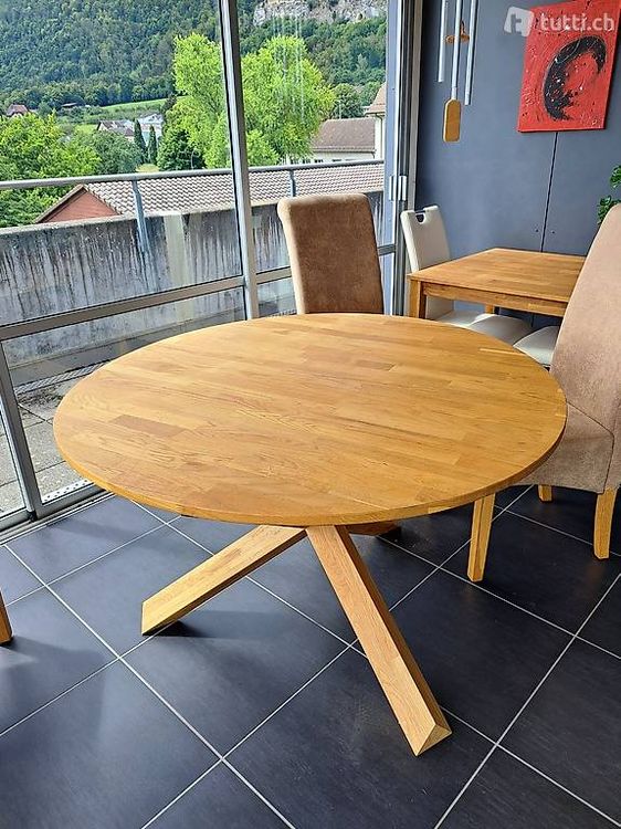 Tisch Eiche massiv geoelt (Gebraucht) in Pieterlen für CHF 260 – nur ...