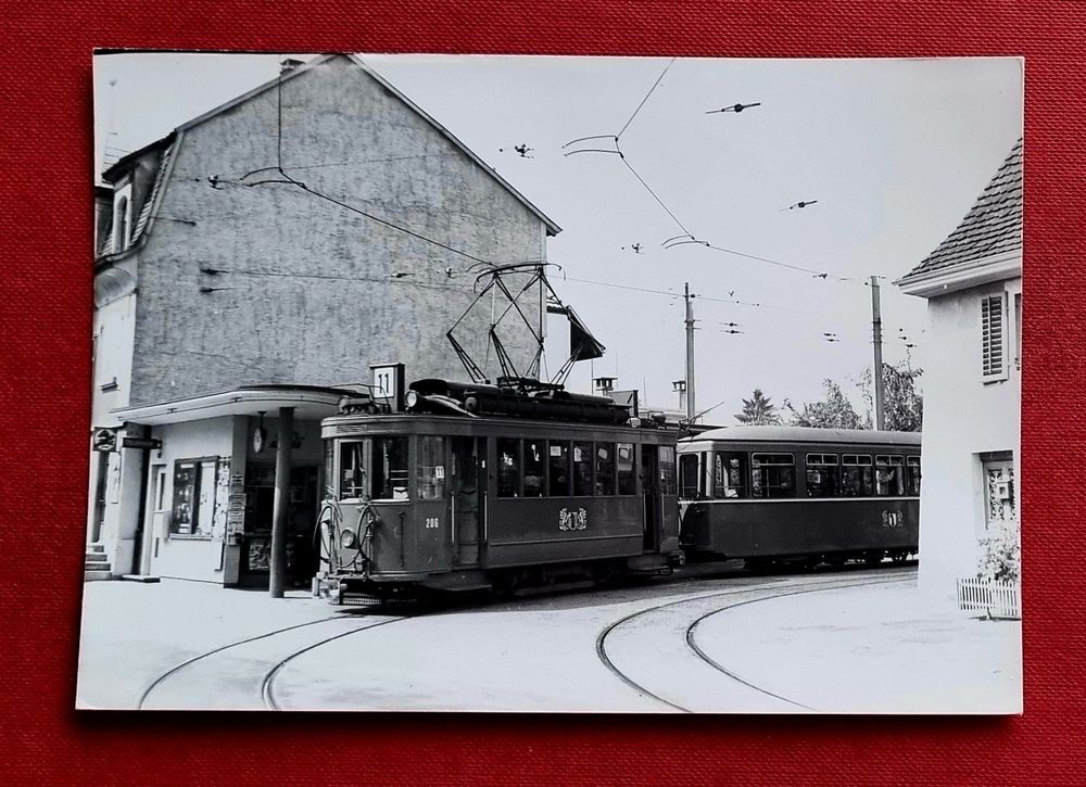 Aesch - Strassenbahn BVB - Tram Linie 11 - Photo 1960 (Gebraucht) in Rothrist für CHF 25 – mit ...