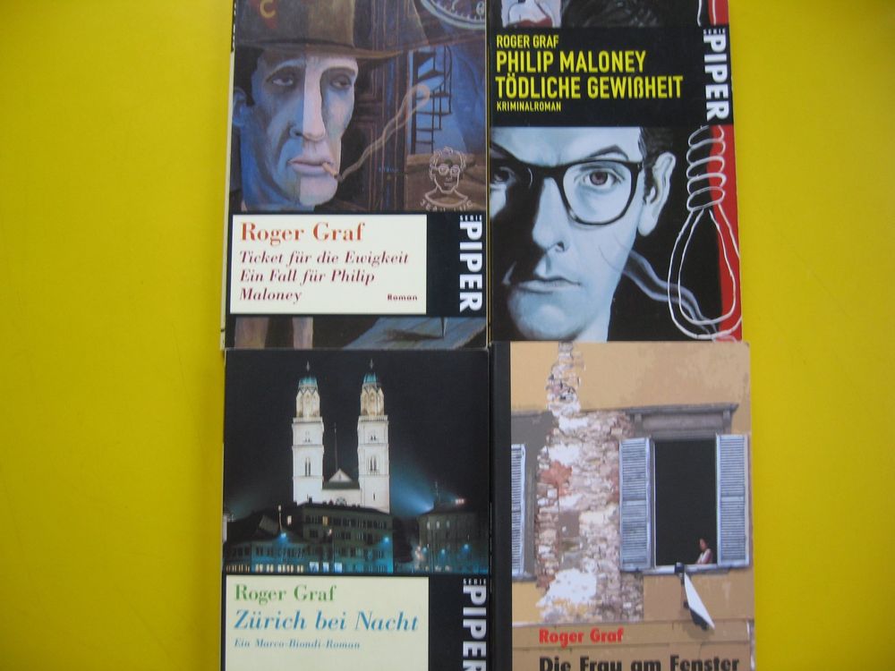Roger Graf - 4 Bücher (Philip Maloney, Zürich bei Nacht, ua) | Kaufen ...