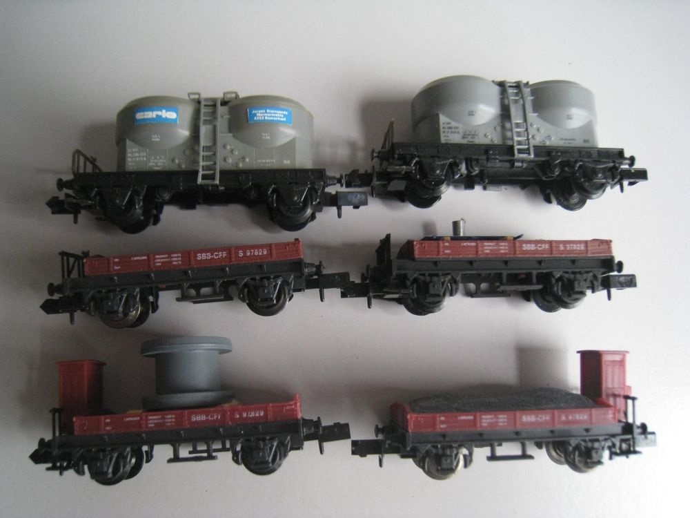 Swiss Toys, 6 teiliges SBB Wagen-Set, so wie auf den Fotos ! (Gebraucht ...