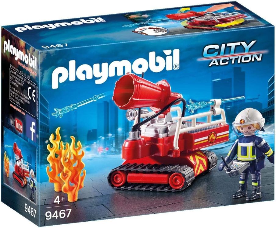 Playmobil City Action 9467 Feuerwehr-Löschroboter (Neu und ...