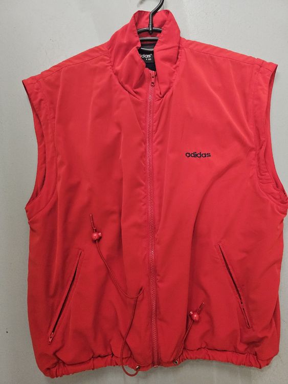 Rote Adidas Weste Gr. D6/F180 Übergangsjacke Vintage (Gebraucht) in ...