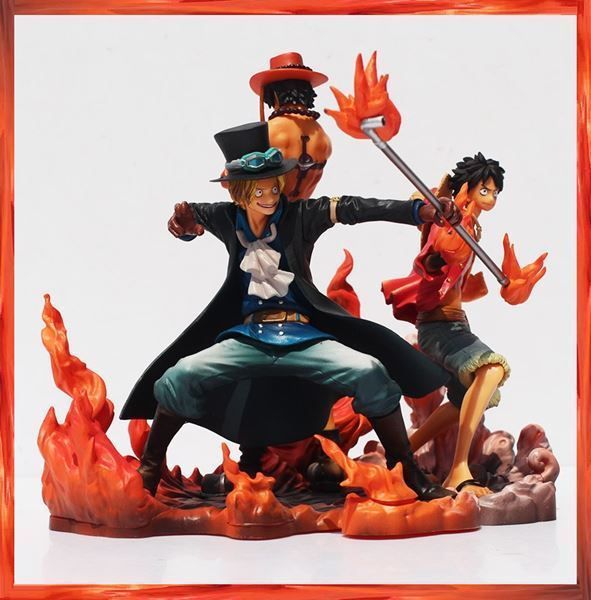 ONE PIECE Luffy Ace Sabo Red Fire:Set3Pc | Kaufen auf Ricardo