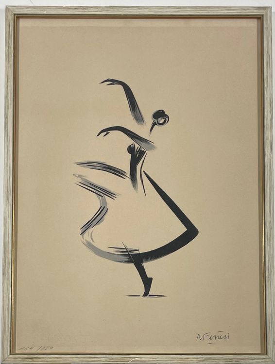 Interessante Lithographie unleserlich Signiert | Kaufen auf Ricardo