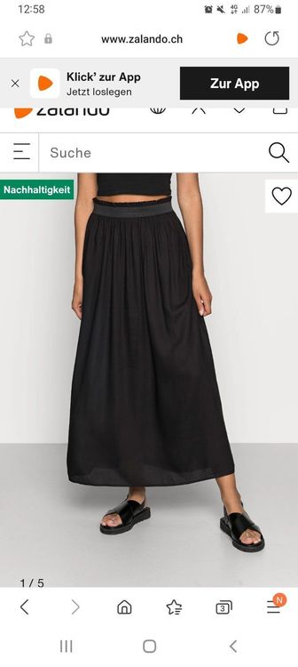 Only jupe lang schwarz S | Kaufen auf Ricardo