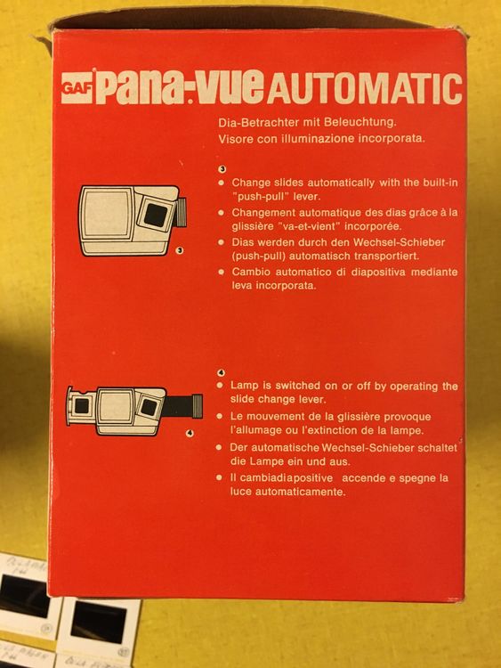 Dia-Betrachter mit Beleuchtung Gaf Pana - Vue Automatik. | Kaufen auf Ricardo