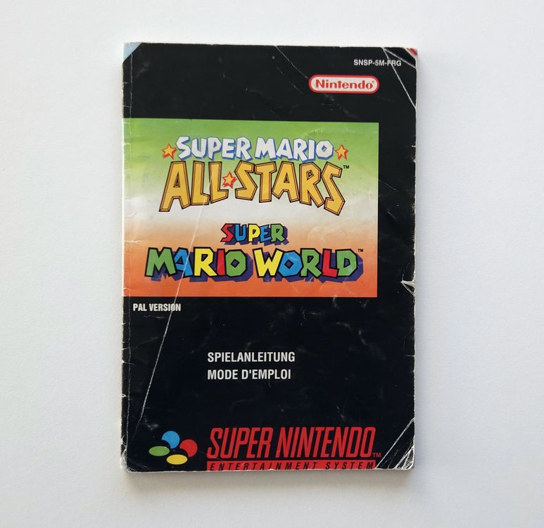 Anleitung / manuel Super Mario All-Stars + Mario World Snes (Gebraucht ...