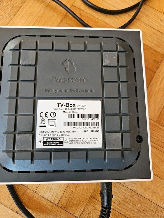 Swisscom TV box IP1200 mit Fernbedienung (Gebraucht) in für CHF 1 – mit ...