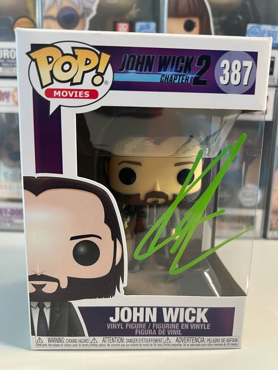 Funko POP! John Wick Chapter 2 Signée par Keanu Reeves + Box (Neuf avec ...
