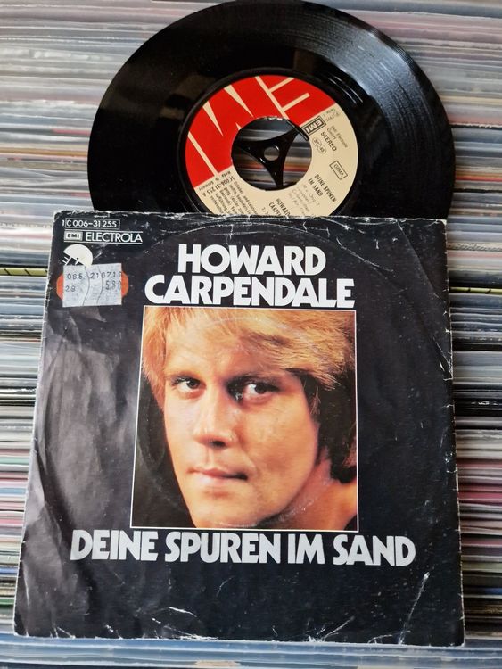 7" HOWARD CARPENDALE - DEINE SPUREN IM SAND - DE SCHLAGER | Kaufen auf ...
