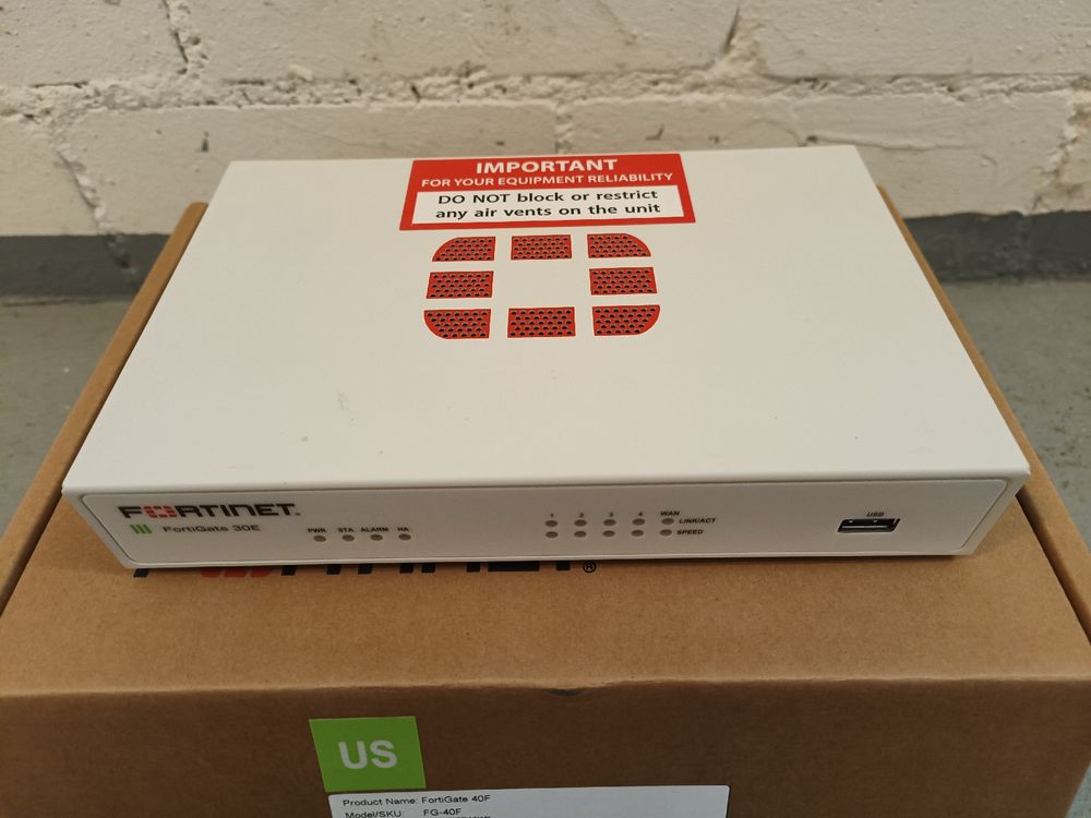 Firewall Fortinet FG30 - Router, Gateway, Network, Rack | Kaufen auf ...