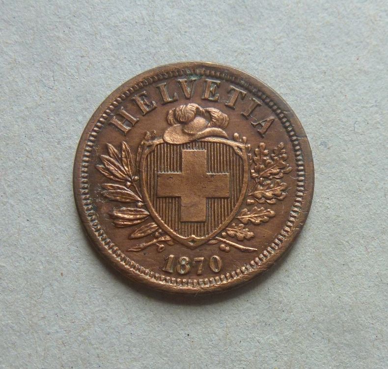 ++ 2 Rappen 1870, gute Erhaltung (Gebraucht) in Walkringen für CHF 69 – mit Lieferung auf ...