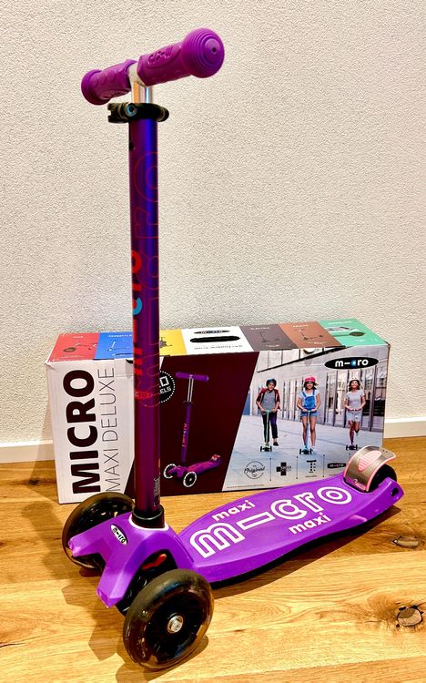 Fast wie neues Kickboard / Scooter Maxi Micro Deluxe (LED) | Kaufen auf Ricardo