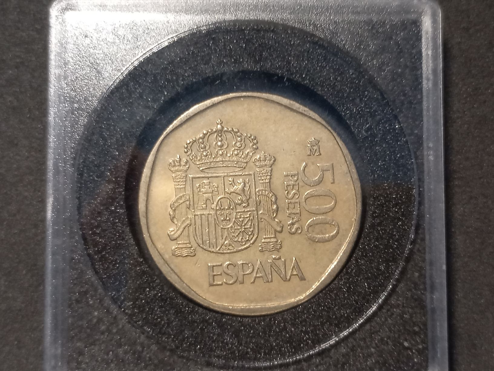 Spanien 500 Pesetas Münze 1987, Juan Carlos I. (Gebraucht) in Geroldswil für CHF 4 – mit ...