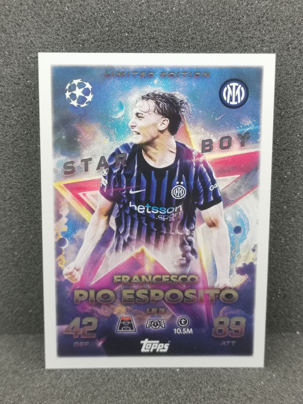 Match attax 2025 /26 Francesco Pio Esposito Star Boy Limited (Gebraucht ...
