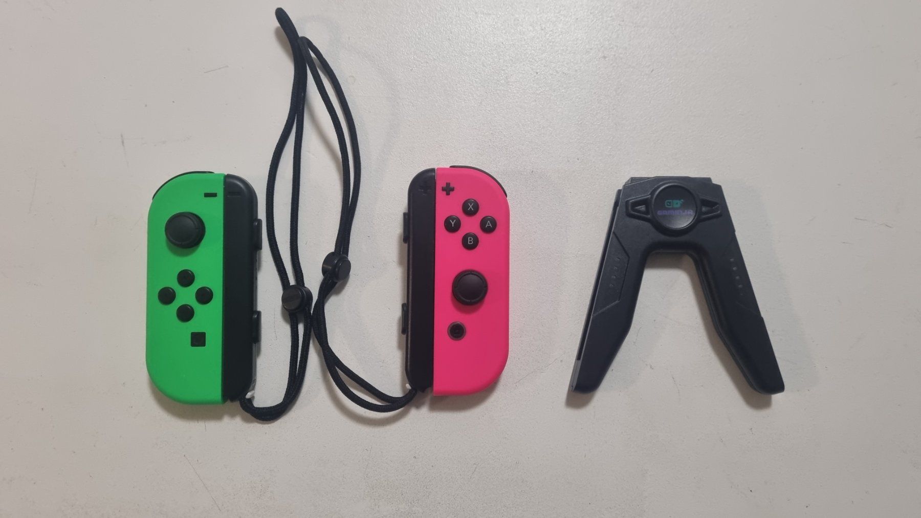 Nintendo Switch Joy Con Controllers Splatoon 2 + USB Duogrip (Gebraucht ...