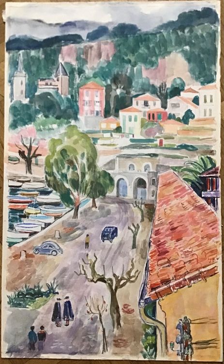 Maria UEBERSAX (1899-1989) Landschaft Aquarell | Kaufen auf Ricardo