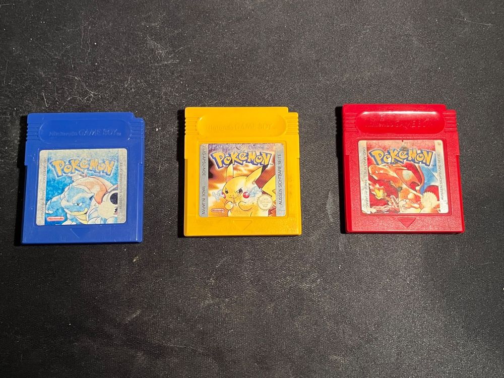 Pokemon Blaue Gelbe und Rote Edition Gameboy Deutsch (Gebraucht) in St. Gallen für CHF 110 – mit ...