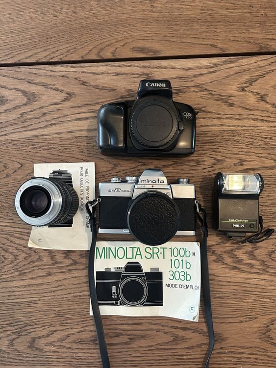 Minolta SRT 100b + Lens (Canon EOS 750 bonus) (Gebraucht) in Genève für ...
