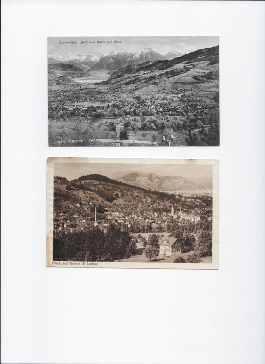 2 div. AK von Kriens ungelaufen 1920er Jahre (Neu (gemäss Beschreibung)) in Kriens für CHF 4 ...