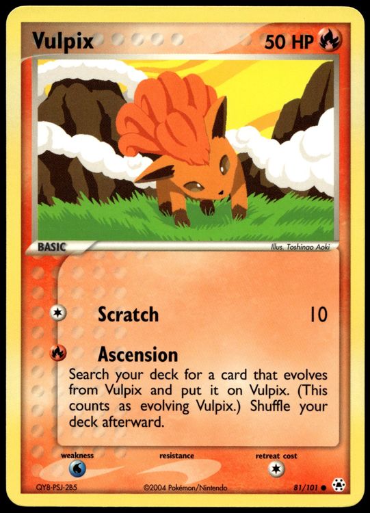 Vulpix 81/101 Pokémon EX Hidden Legends (Neu (gemäss Beschreibung)) in ...