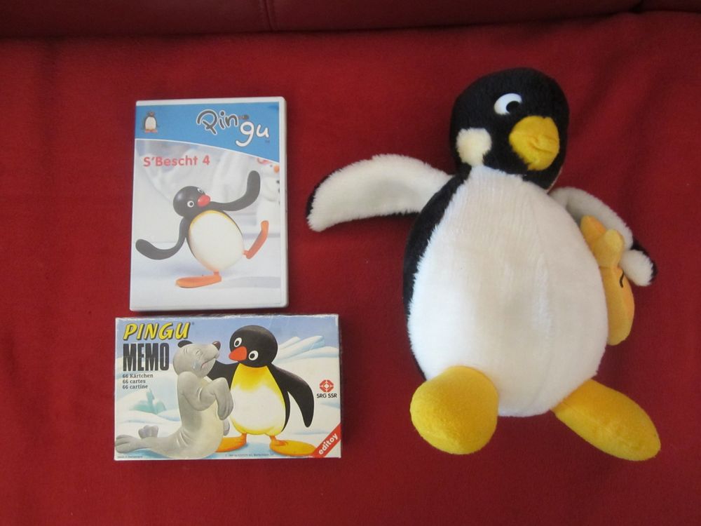 Pingu DVD, Memo, Plüschtier Set | Acheter sur Ricardo