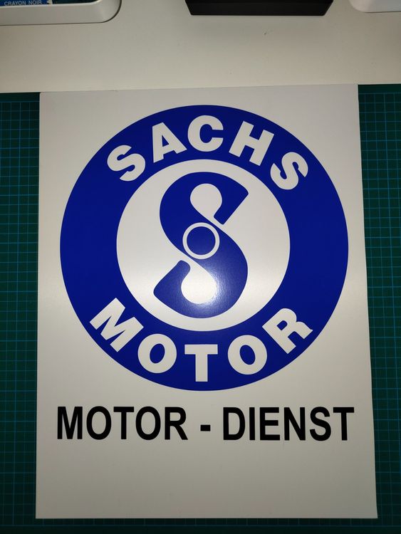Sachs Motor Deko Schild für die Werkstatt (Neu (gemäss Beschreibung ...