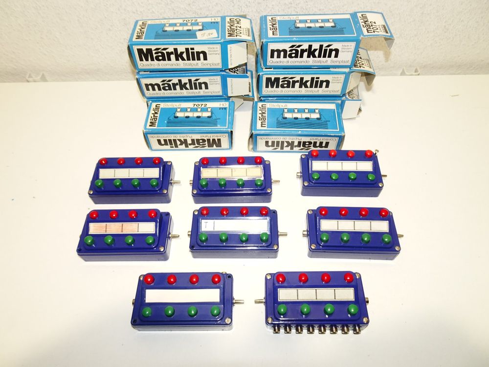 8 Märklin Stell und Schaltpulte HO 7072 (Gebraucht) in Luzern für CHF ...