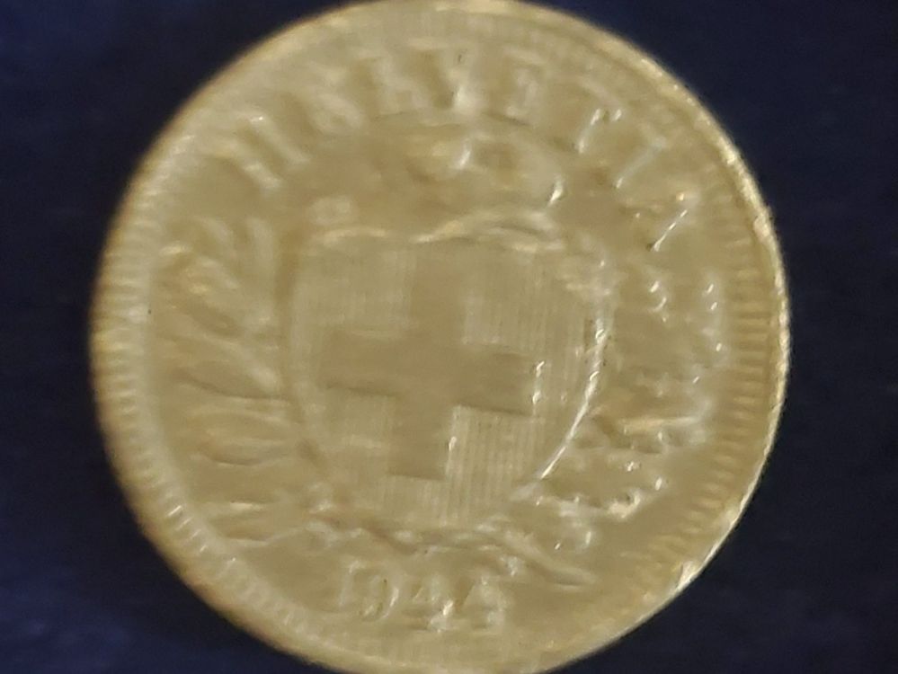 2 Rappen Münze sehr rar 1944 | Kaufen auf Ricardo