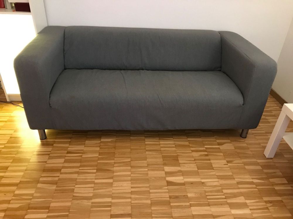 Ikea 2er-Sofa, Vissle grau, 180/88/66 | Kaufen auf Ricardo