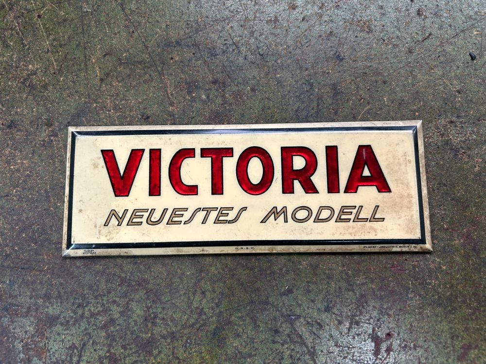Victoria Neuestes Modell, Vintage Schild, Rarität! (Gebraucht) in Root ...