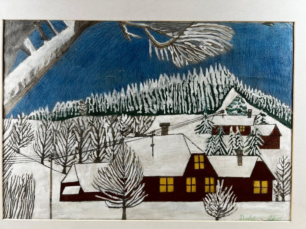 Alfred Probst (19??-1995) Art Brut Maler Handsigniert. (Gebraucht) in Neuhausen am Rheinfall für ...